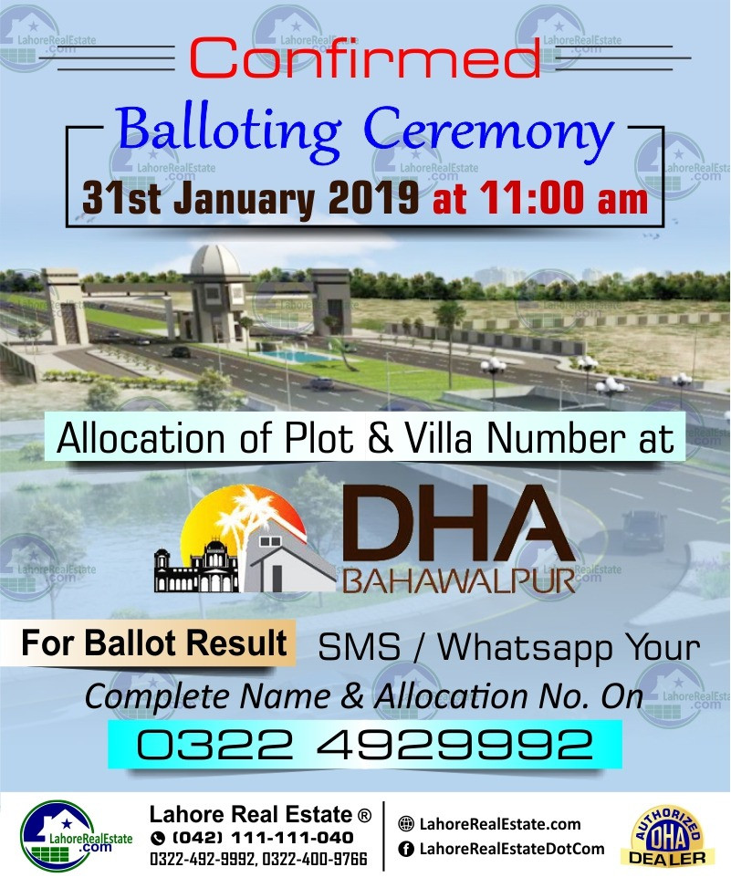 DHA Bahawalpur News | Plots on Installment, Location Map - Plot/File ...