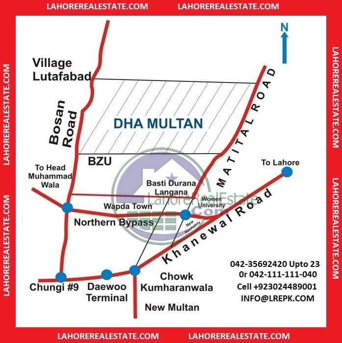 DHA Multan Balloting News Map Link - Daily Plot/File/Villas Rates :: LRE