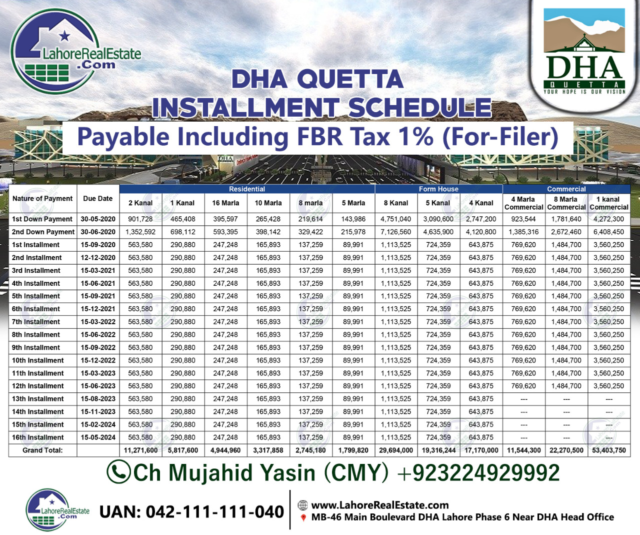 DHA Quetta Installment Plot Payment Plan Files Are Available Lahore DHA Quetta Installment Plot Payment Plan Files Are Available Lahore