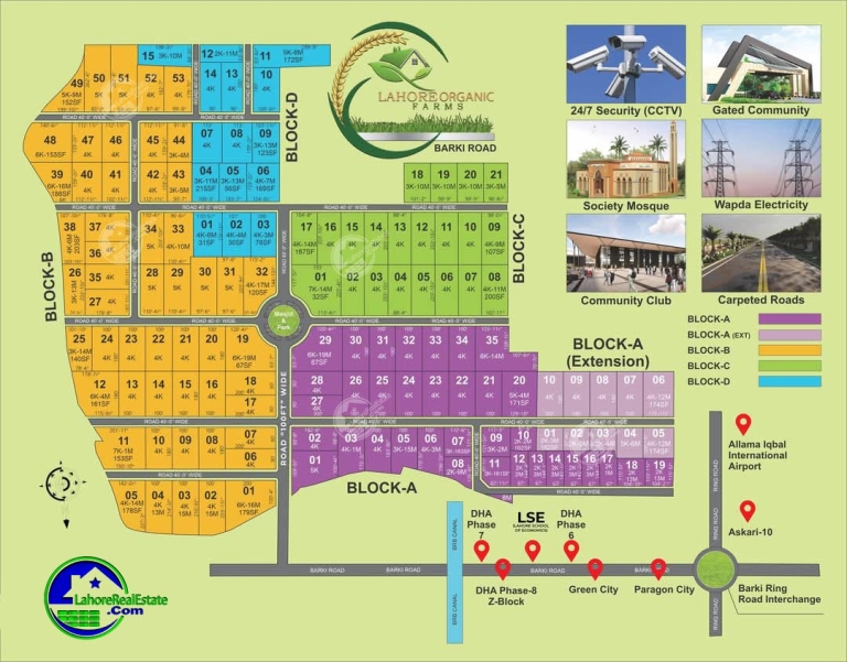 Organic Farm Houses Barki Road | Farmhouse Plots on Installment